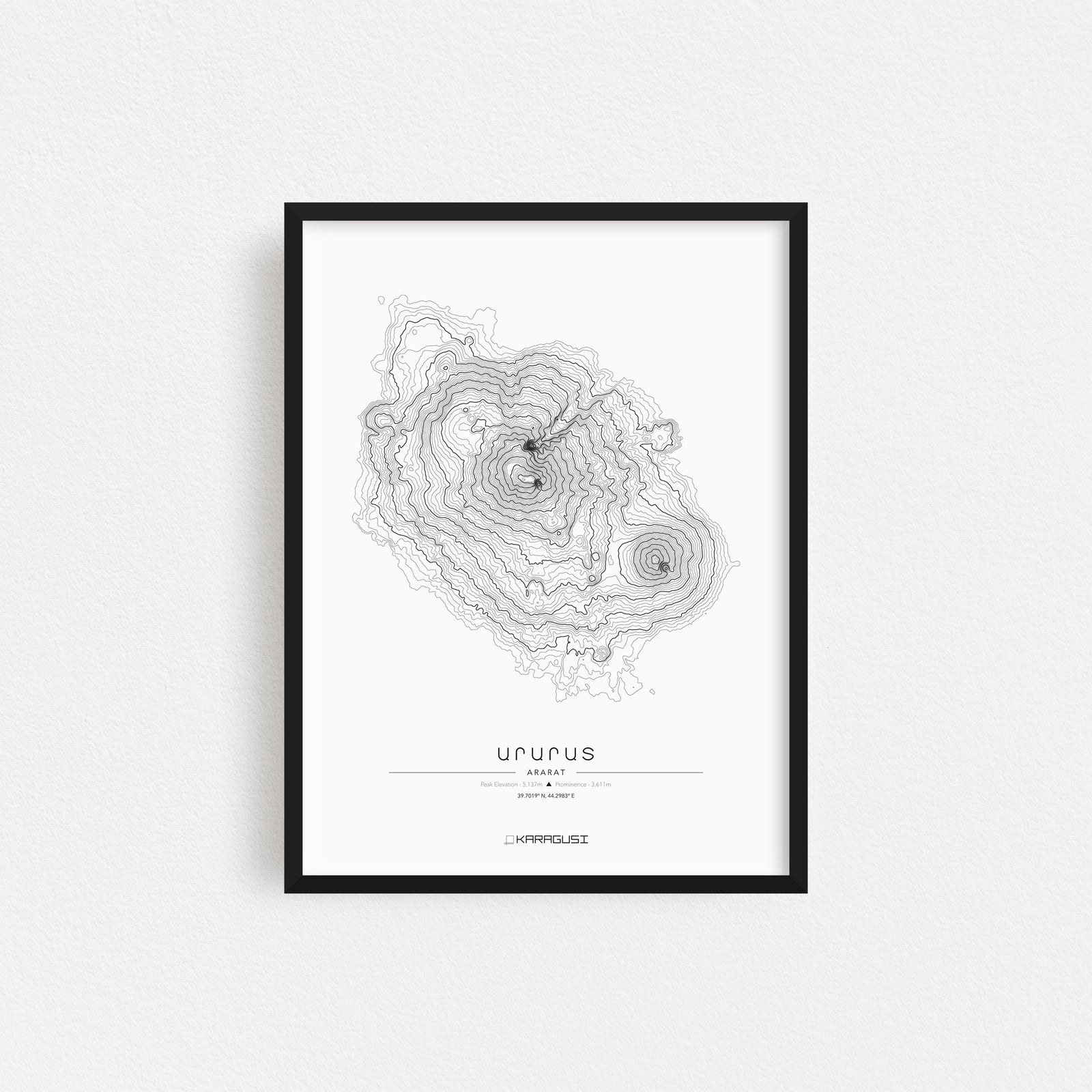 Mount Ararat Topographic Map – Karagusi